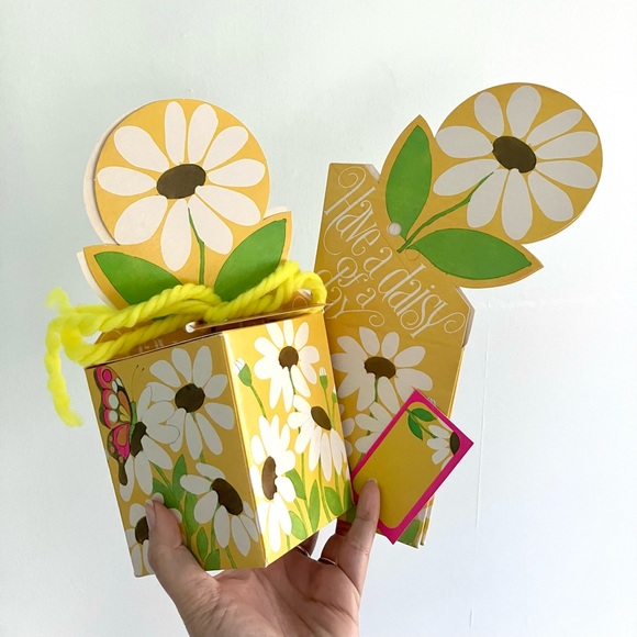 Vintage | Party Supplies | Vintage 6s Mod Daisy Flower Gift Box Set Of ...